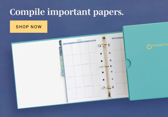 Lead your life with the Franklin Planner planning system