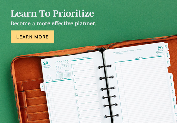 Lead your life with the Franklin Planner planning system