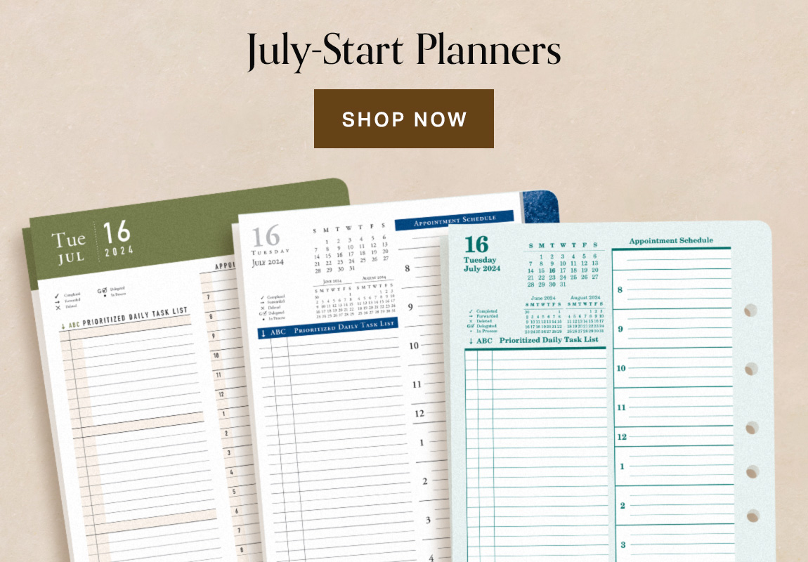 Lead your life with the Franklin Planner planning system